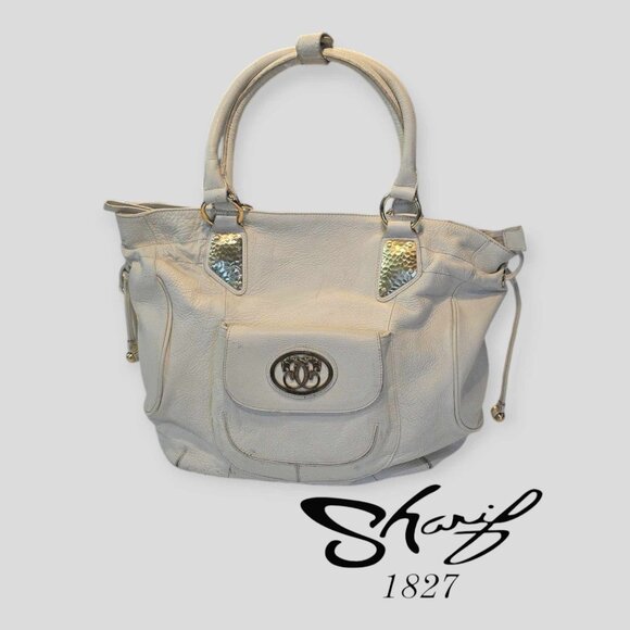 Sharif | Bags | Sharif 827 White Genuine Leather Shoulder Crossbody Bag ...